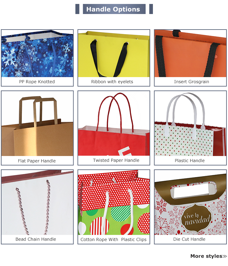 Printing Recycle Gift Matt Kraft Paper Shopping Bag with Cotton Rope ...