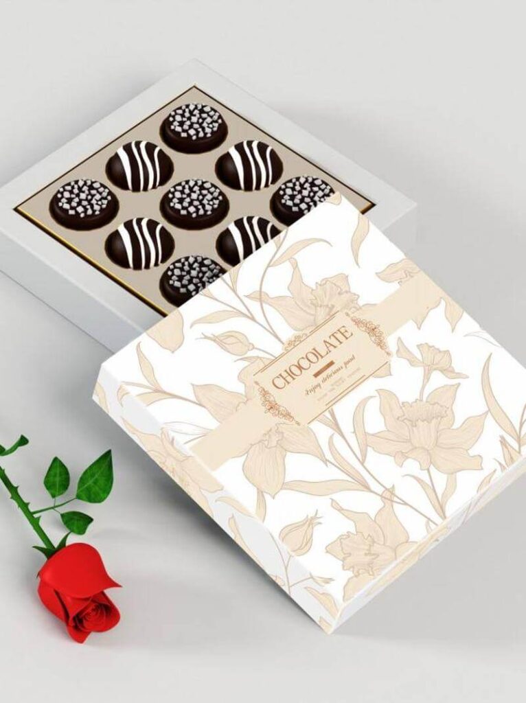 Gift Luxury Rectangle Dessert Biscuit Packaging Custom Print Rigid ...