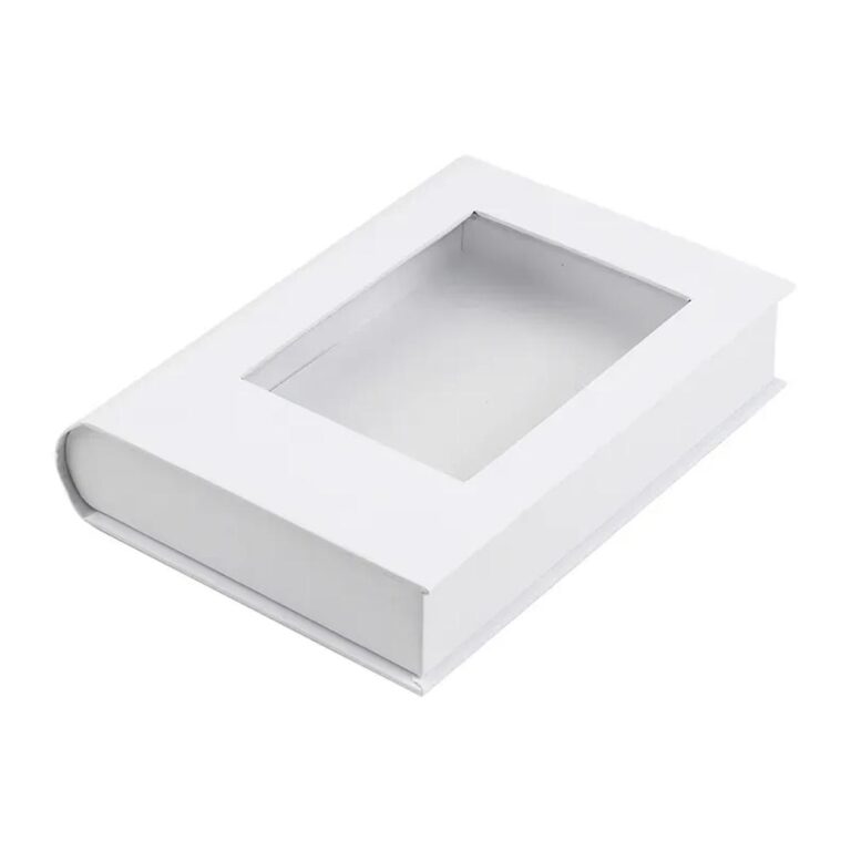 Book shape packaging gift box matt white book shape box for packaging ...